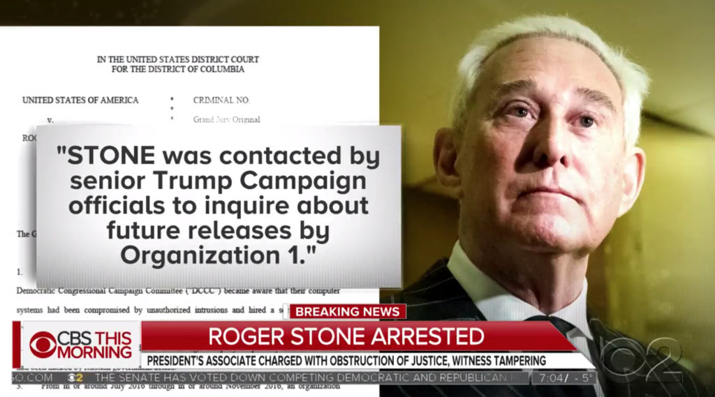 Surprise Roger Stone arrest throws a monkey wrench into morning shows ...