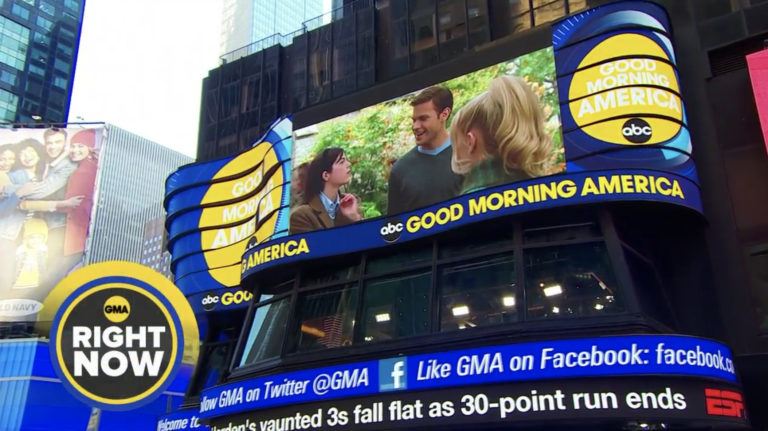 'GMA' goes with circle motif — much like its main rival — in graphics ...