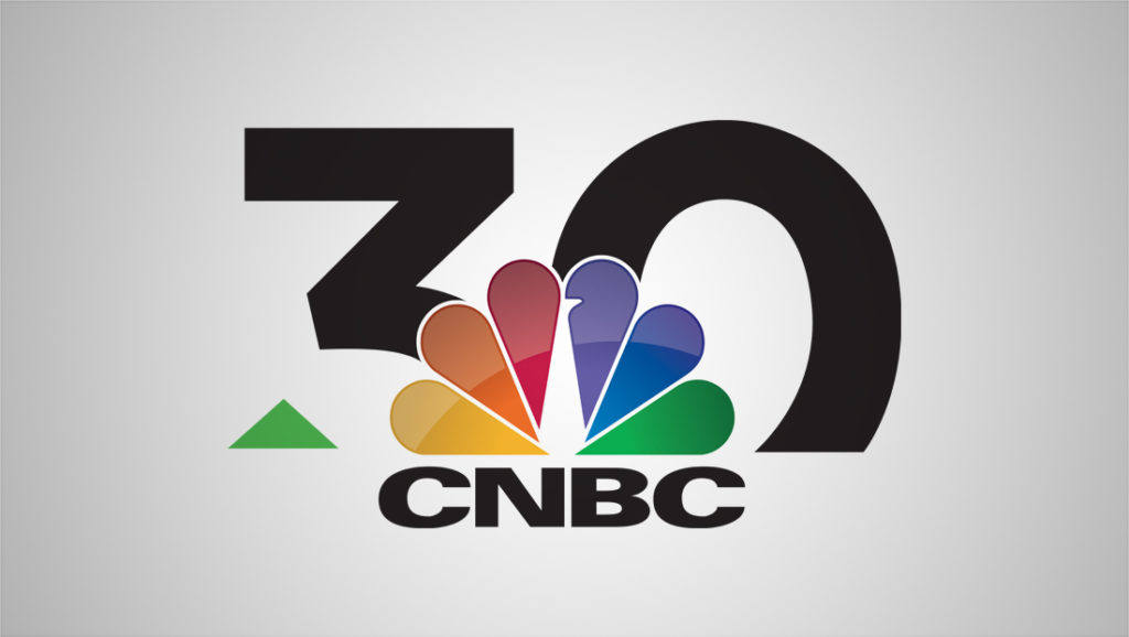 CNBC marks 30 years with special logo and bug - NewscastStudio