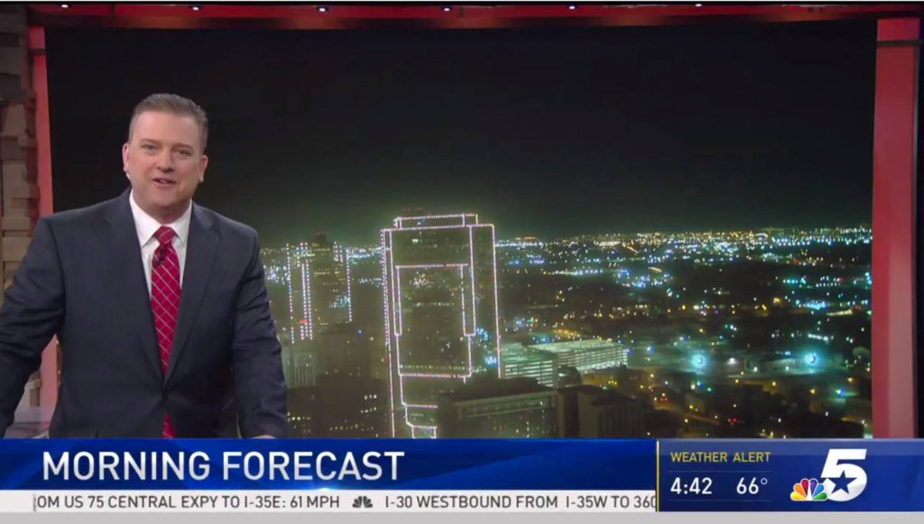 NBC DFW labels live shot of Ft. Worth as Sri Lanka - NewscastStudio
