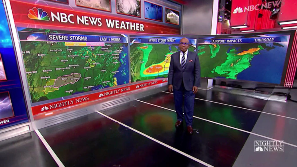 NBC repurposes MSNBC studio for 'Nightly News' weather center ...