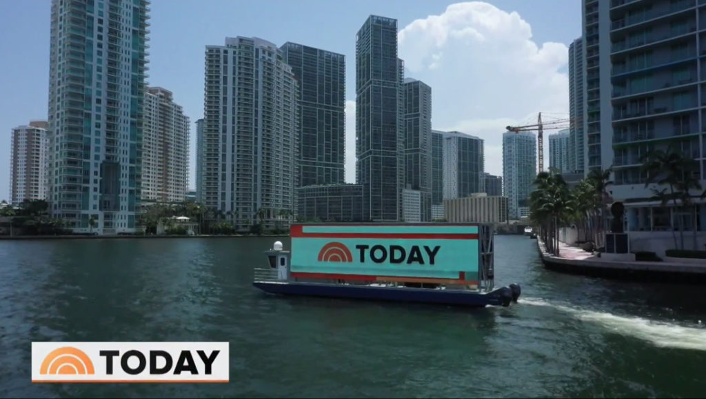 'Today' puts its logo on floating billboard - NewscastStudio
