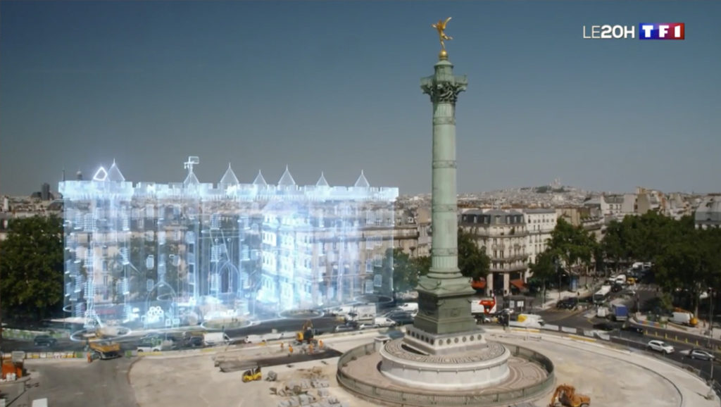 French network creates virtual Bastille exterior, interior - NewscastStudio