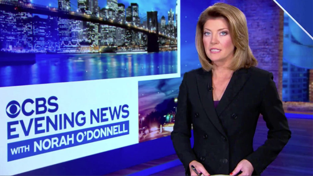 'CBS Evening News' gets bluer look, new sound for Norah O'Donnell debut ...