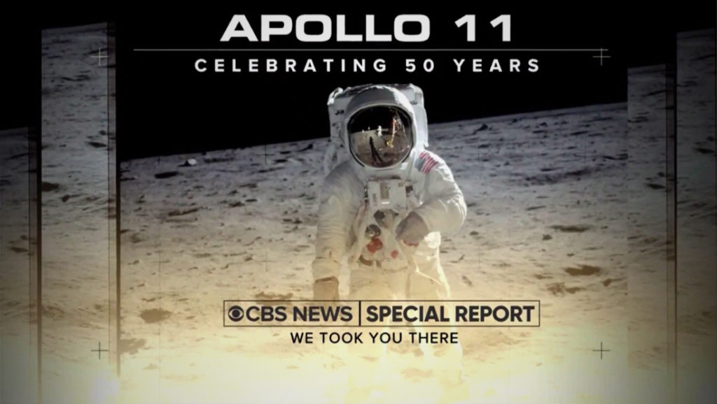 CBS blends special report countdown with Apollo 11 one - NewscastStudio