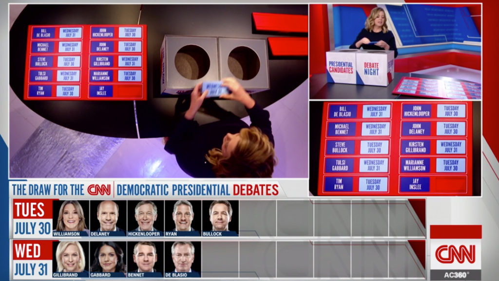 How CNN's 'The Draw' determined its debate lineups in a low tech way ...