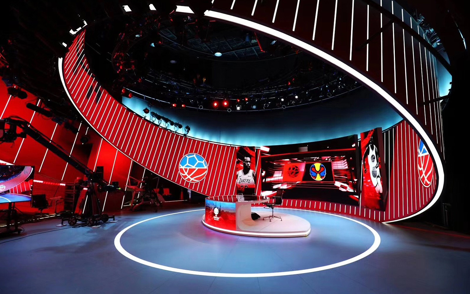 Tencent Sports NBA Broadcast Set Design Gallery