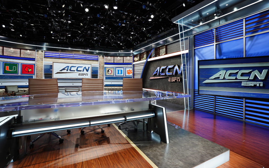 First look at the ACC Network studio - NewscastStudio