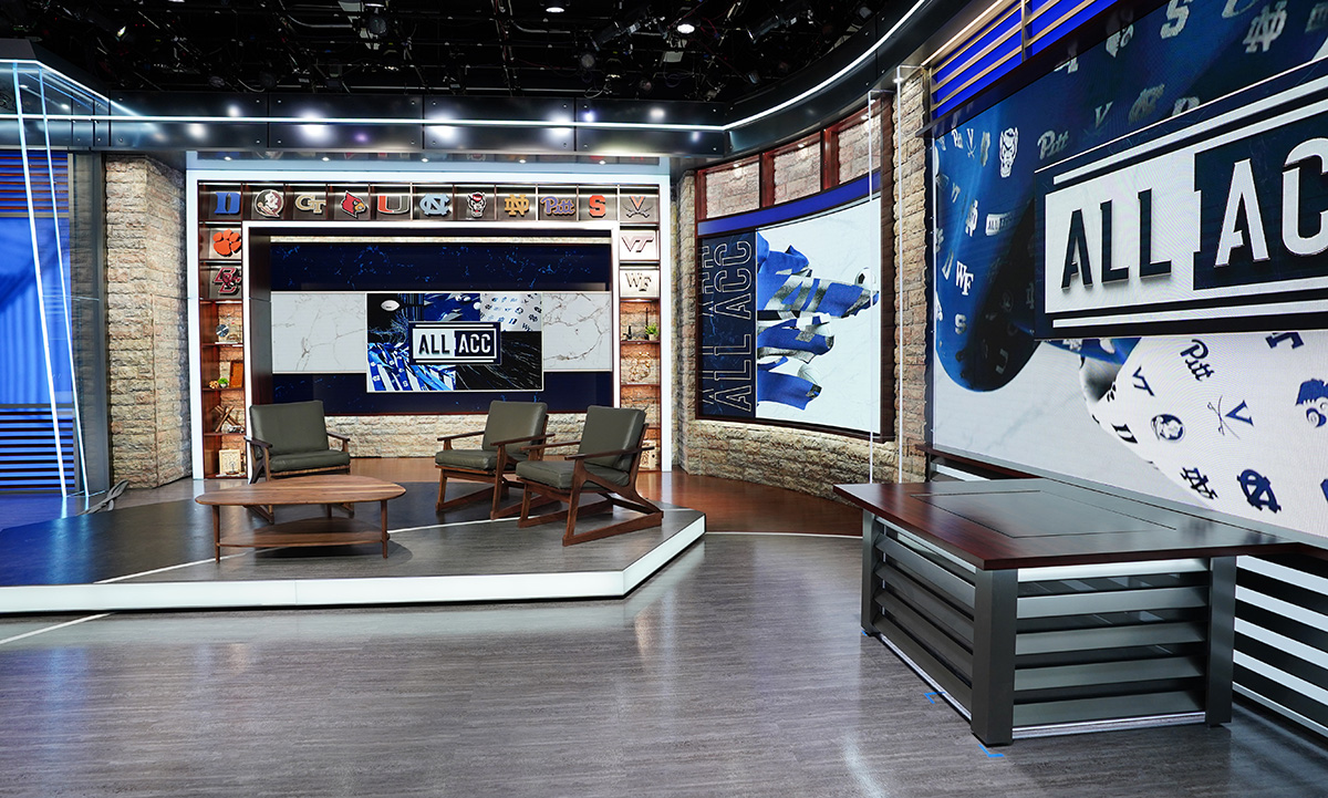 First look at the ACC Network studio - NewscastStudio