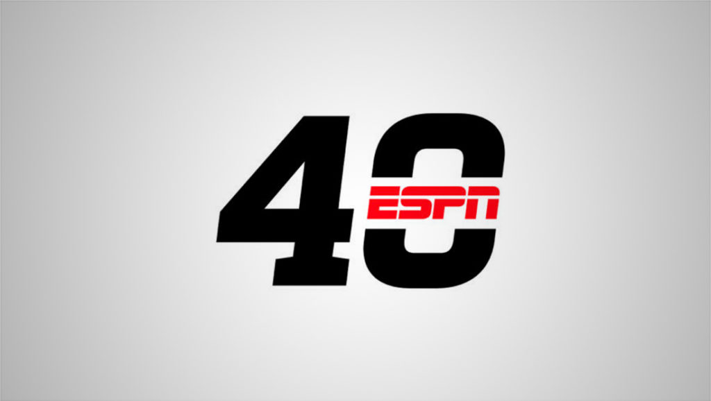 ESPN marking the big 4-0 with special logo in bottom line - NewscastStudio