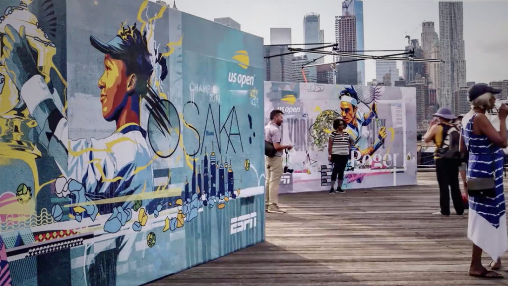 Murals take center stage in ESPN U.S. Open promo - NewscastStudio