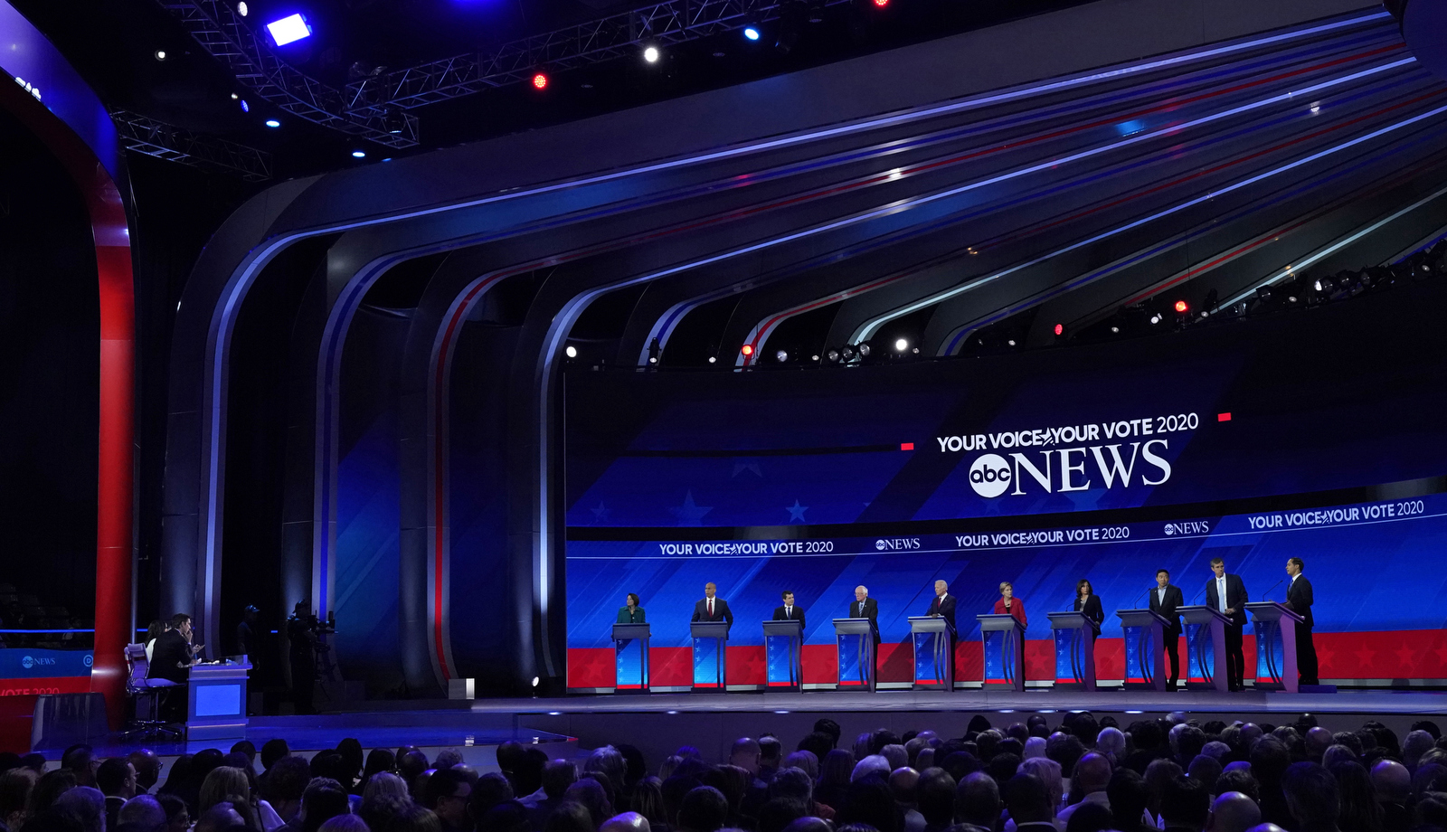 ABC News Democratic Debate Broadcast Set Design Gallery