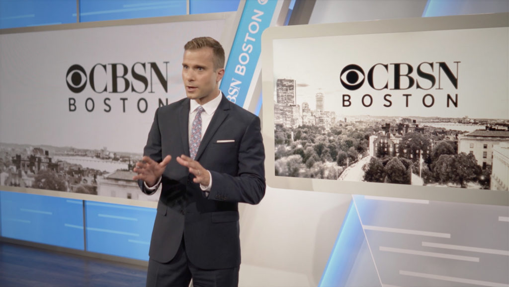 CBSN Boston launches from fresh, custom set - NewscastStudio