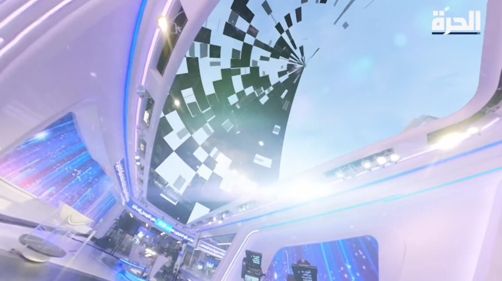 Alhurra shuttles viewers from 1492 to 2030 thanks to AR - NewscastStudio