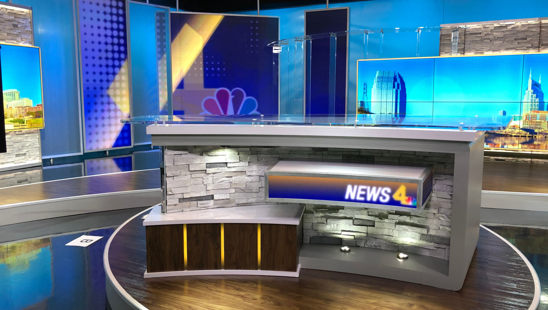 WSMV News4 Broadcast Set Design Gallery