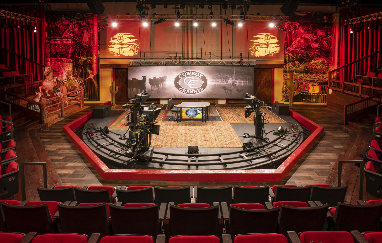 Cowboy Channel Broadcast Set Design Gallery