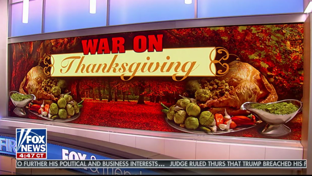 Fox's interesting choice of imagery in 'War on Thanksgiving' graphic ...