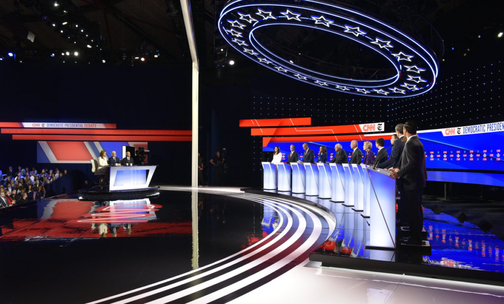 Q&A: Creating CNN's democratic debate stage design - NewscastStudio