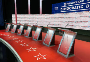 First look at the PBS Politico Democratic presidential debate stage ...