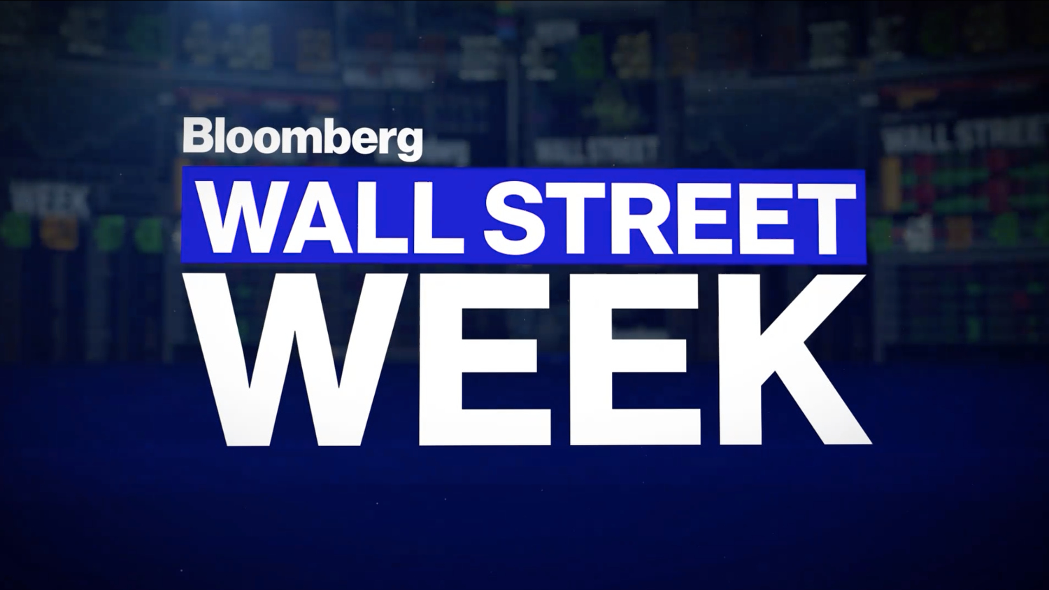 Bloomberg Wall Street Week Motion Graphics and Broadcast Design Gallery