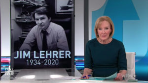 How the evening newscasts paid tribute to Jim Lehrer - NewscastStudio