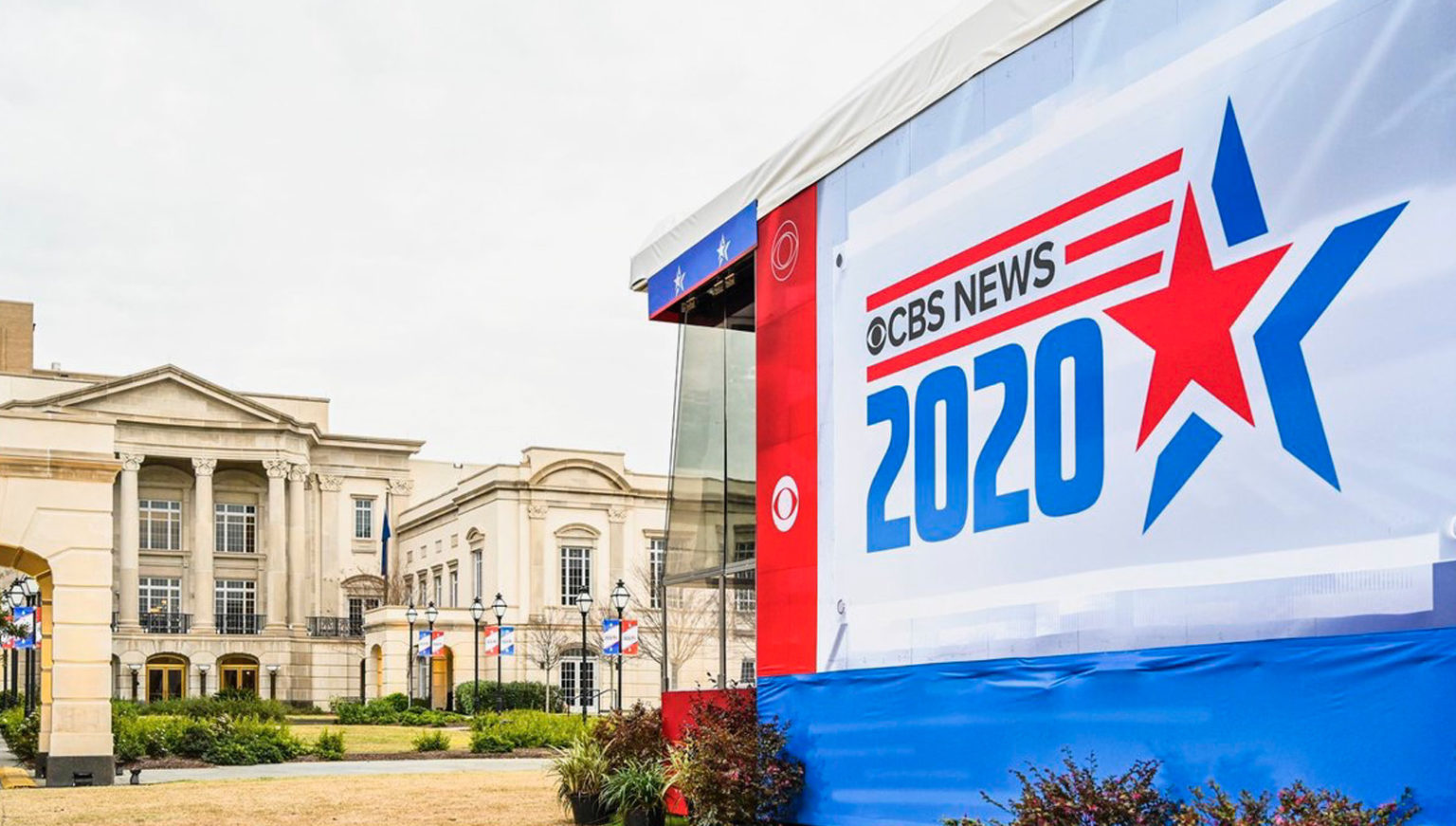 CBS News previews its debate stage set design - NewscastStudio
