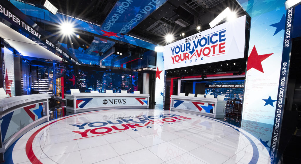 ABC News overhauls main news studio in time for Super Tuesday ...