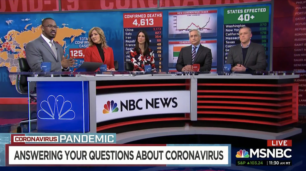 MSNBC rebrands 'Live,' main studio as coronavirus HQ - NewscastStudio