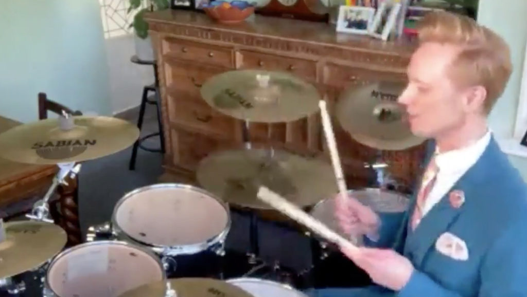 BBC forecaster drums out the network's famous theme music - NewscastStudio