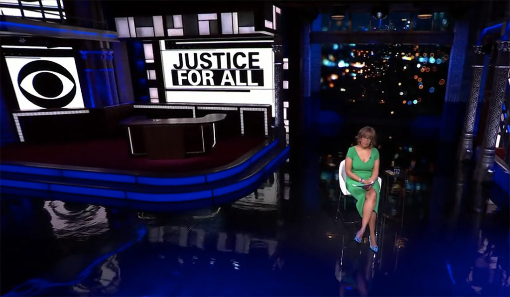 CBS uses Colbert's set for 'Justice For All' special - NewscastStudio