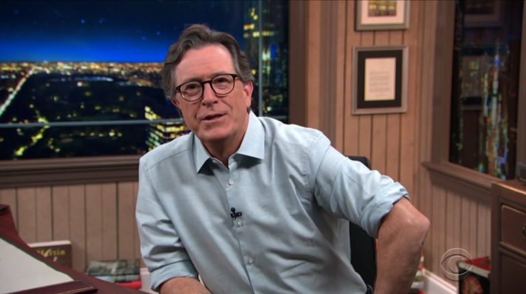 'Late Show' returns to NYC with recreation of Colbert's office as set ...