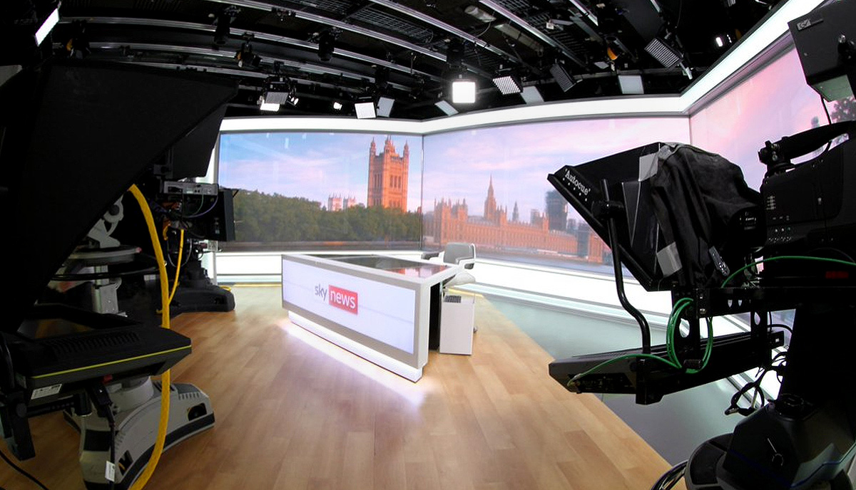 Sky News Westminster Broadcast Set Design Gallery