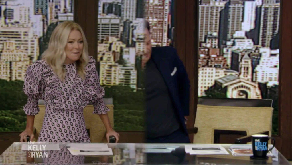 Kelly and Ryan socially distance in studio — but special effect makes ...