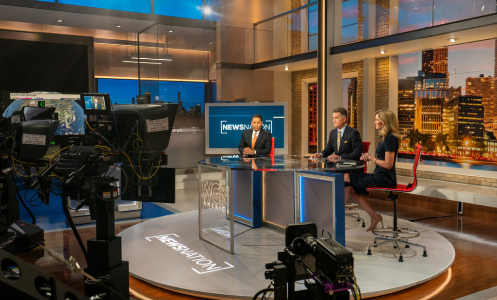 'NewsNation' set illuminated with Chroma-Q fixtures - NewscastStudio