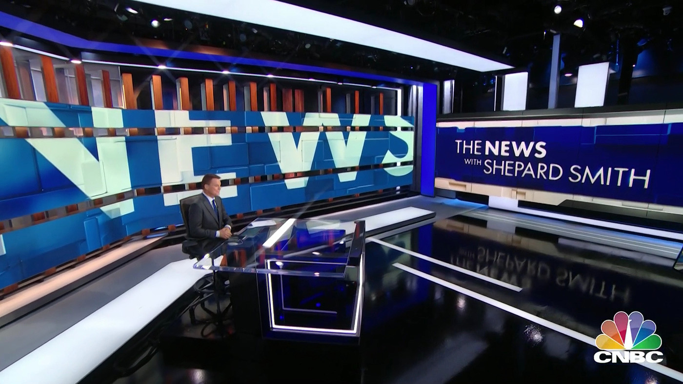 The News with Shepard Smith Broadcast Set Design Gallery