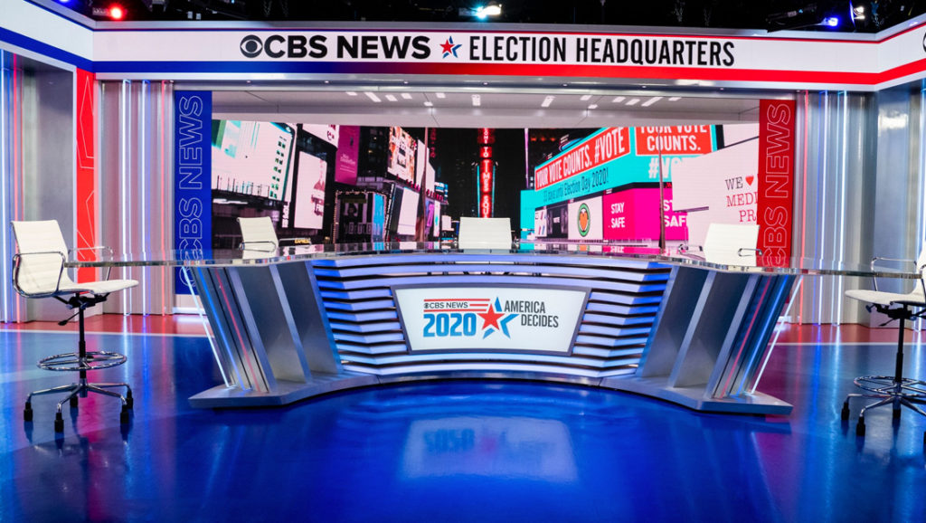 CBS News builds election studio in Times Square - NewscastStudio