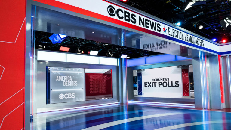 CBS News builds election studio in Times Square - NewscastStudio