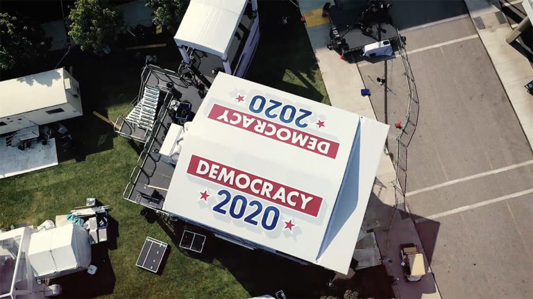 Networks rely on video walls to tell story of first presidential debate ...