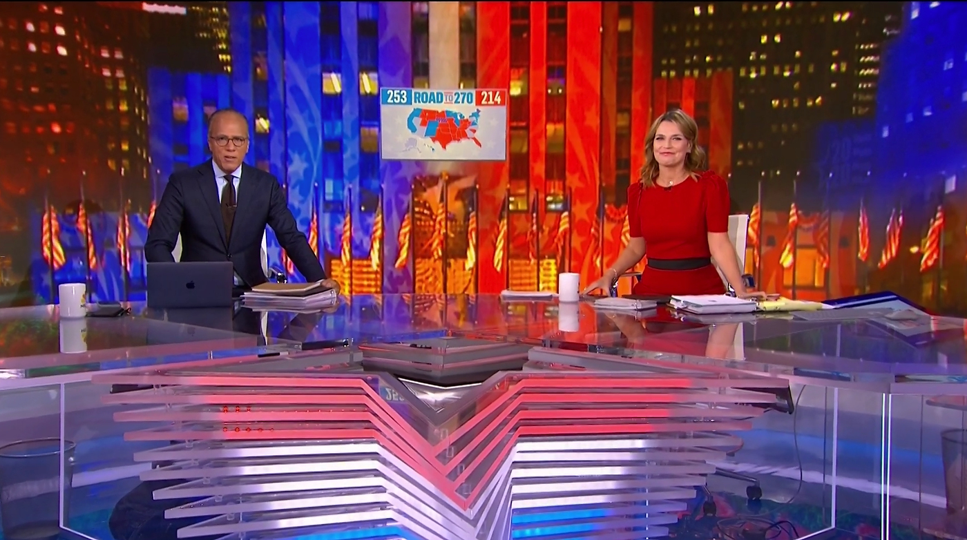 NBC News 2020 Election Headquarters Broadcast Set Design Gallery