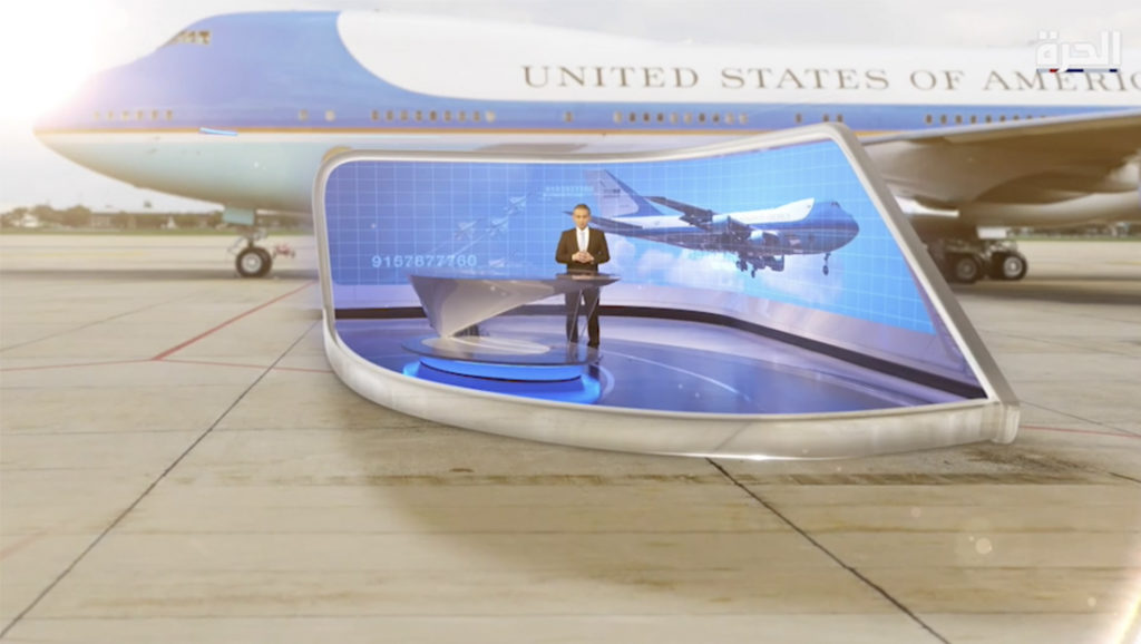 Arabic network offers Air Force One 'tour' with IMR - NewscastStudio