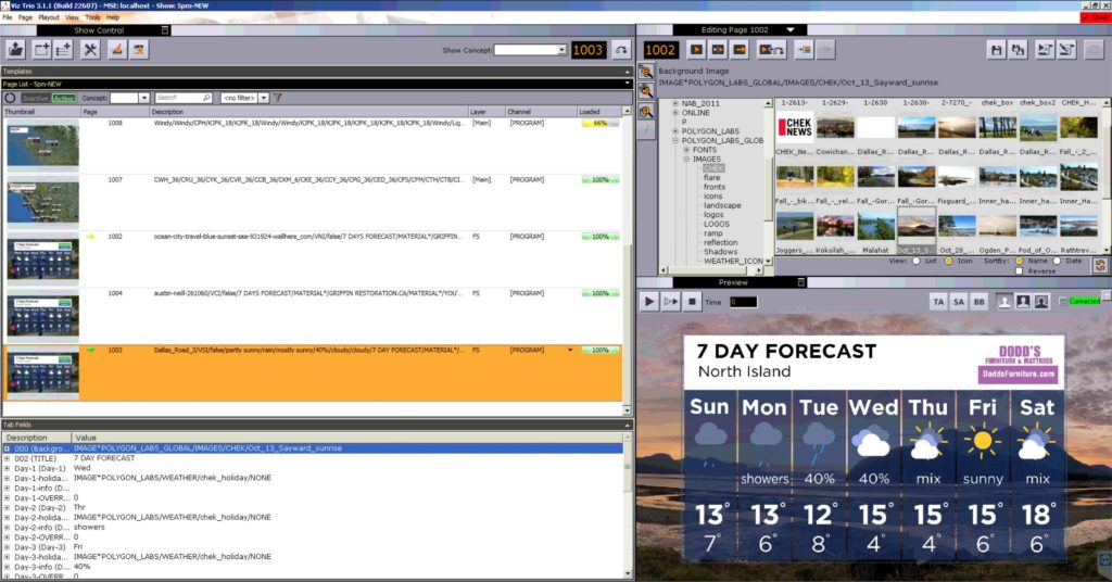 Polygon Labs adds new functionality to Ipsum Weather using Vizrt Workflow - NewscastStudio
