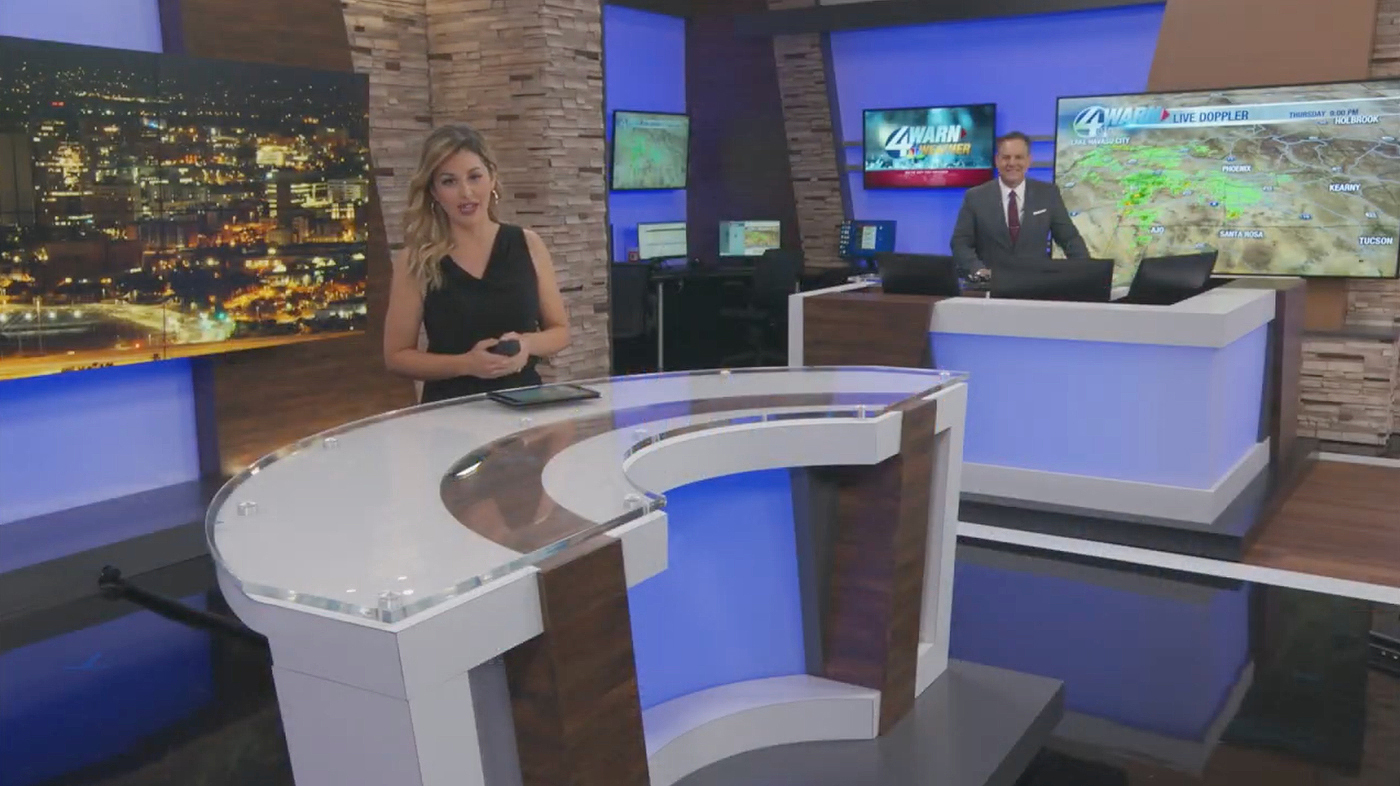Kvoa News 4 Tucson Broadcast Set Design Gallery