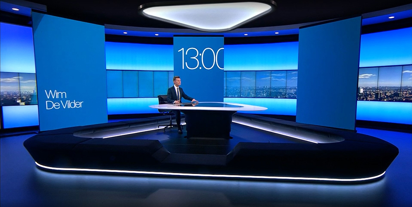 Het Journaal Broadcast Set Design Gallery