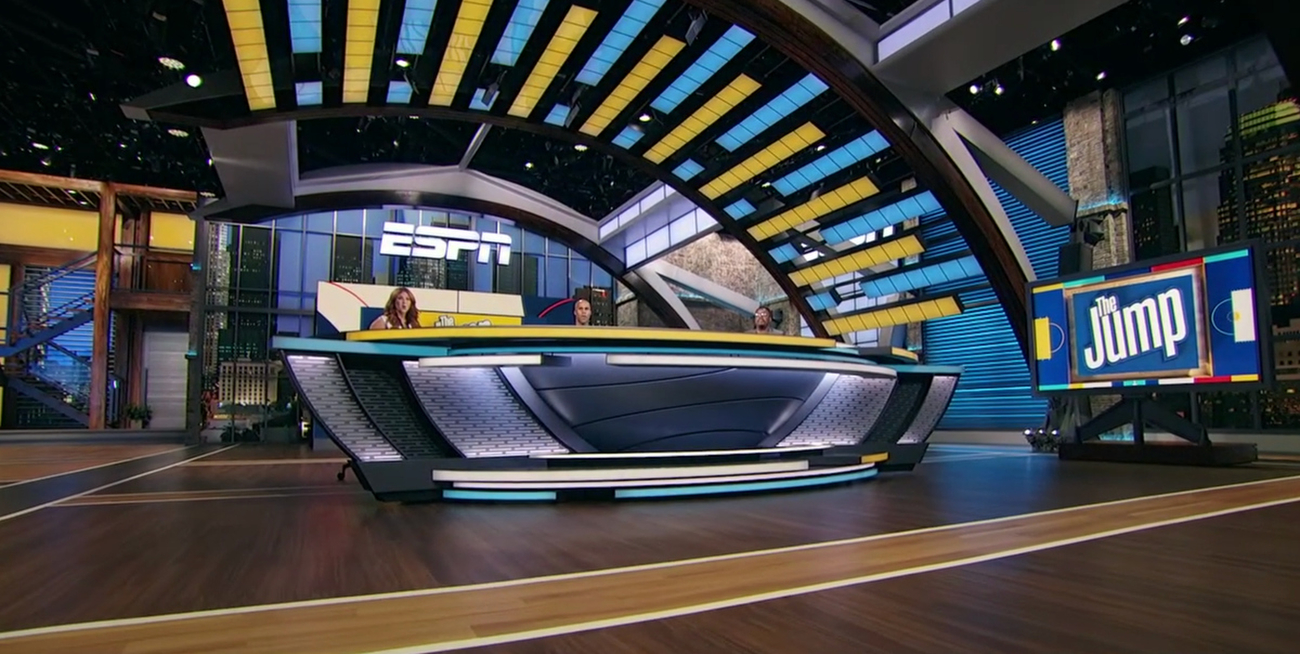 The Jump Broadcast Set Design Gallery