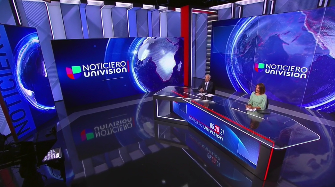 Noticiero Univisión Broadcast Set Design Gallery
