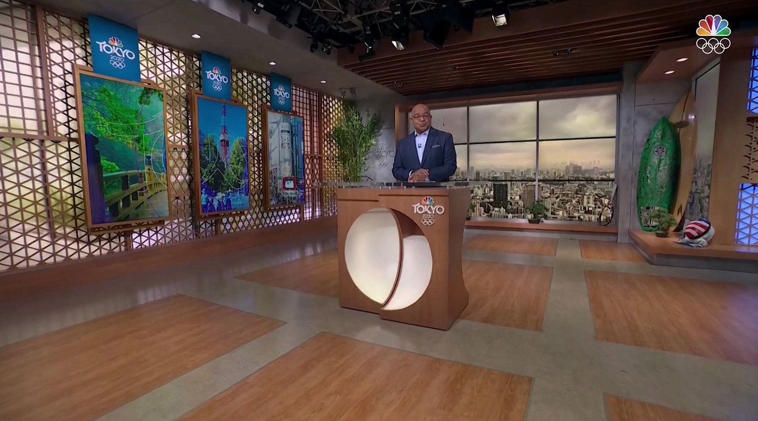 NBC Tokyo Olympics Broadcast Set Design Gallery