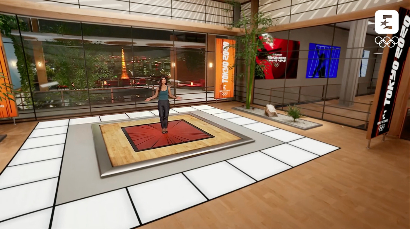 Eurosport Tokyo Olympics Broadcast Set Design Gallery