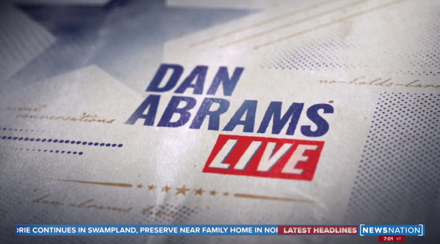 'Dan Abrams Live' blends 'paper' textural look with halftone effects ...