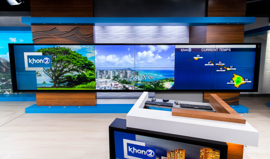 Hawaii's KHON debuts new set inspired by the islands - NewscastStudio