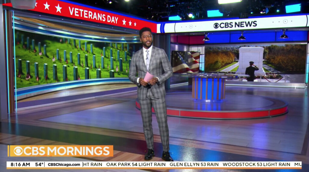 Fox's bug goes camo for Veterans Day, while other networks create ...